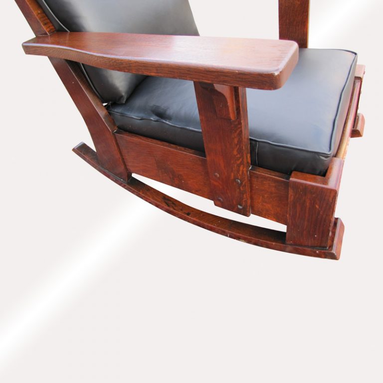 Antique Arts&Crafts Limbert Large Arm Rocking Chair. W5124 - joenevo