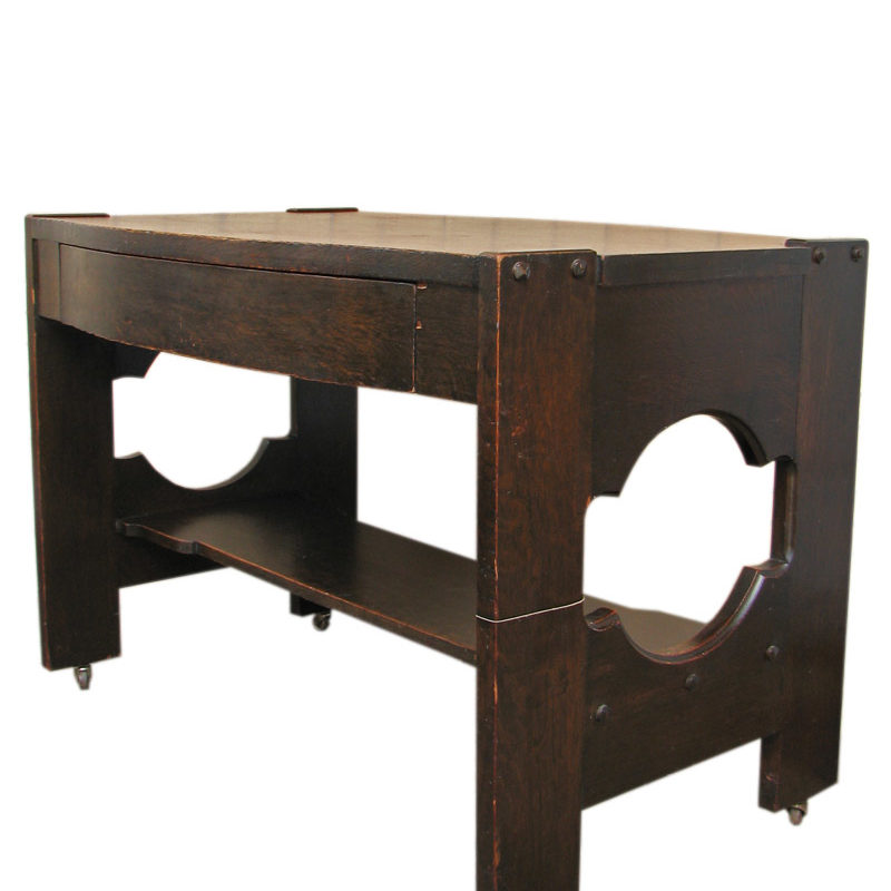 Antique Limbert Table with Cutouts. W5144 - joenevo